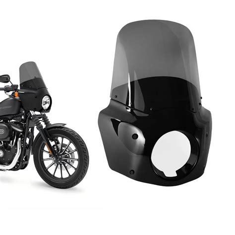 Vintgmt Motorcycle 5 75 Headlight Fairing With Windshield Windscreen