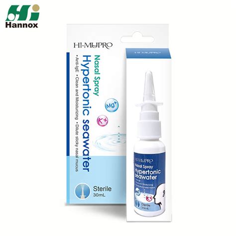Hypertonic Seawater Nasal Spray Sterile Hx Hs30 Oemodm Supplier