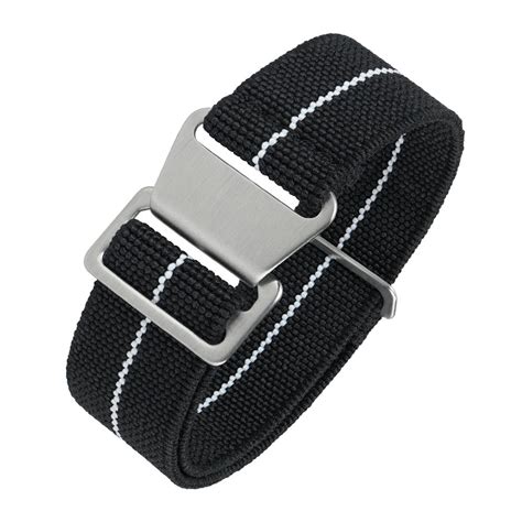 Elastic Nylon Watch Band Military Watch Strap Men Outdoors Sport 20mm