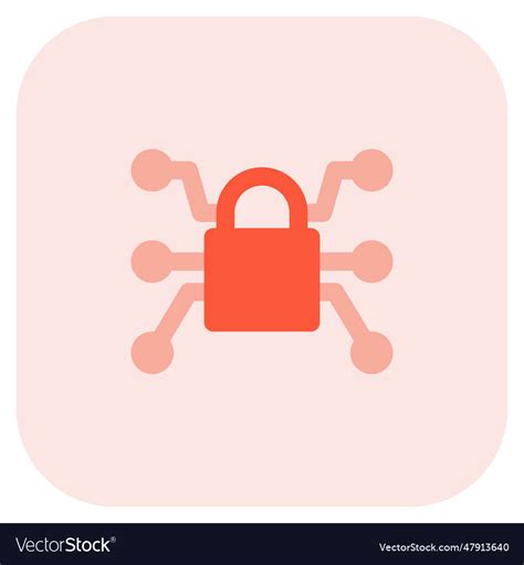 To Secure Data Encryption Locks Are Utilized Vector Image