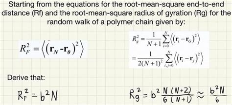 Solved Starting From The Equations For The Root Mean Square