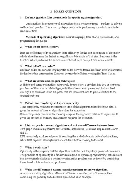 DAA Note Th Sem BCA Attached DESIGN AND ANALYSIS OF ALGORITHMS Th Sem BCA By Pushpalatha