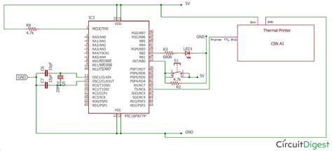 Thermal Printer Interfacing With PIC16F877A