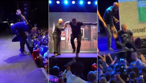 Video Salsano Rrapit I Ndodh E Papritura Aktori I Humorit Humb Ekuilibrin Dhe Bie Nga Skena