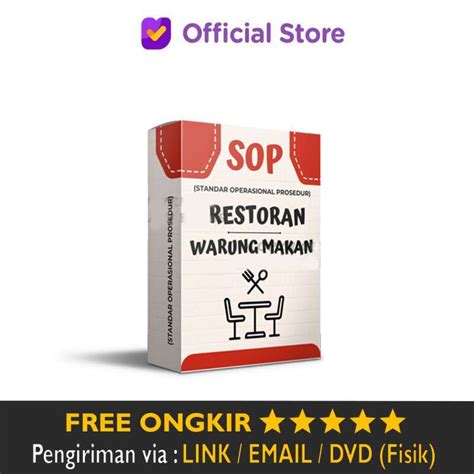 Promo Sop Restaurant Restoran Warung Makan Kedai Standard Operational Prosedur Diskon 67 Di