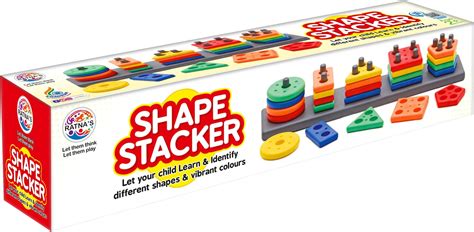 Ratnas Shape Stacker Geometric Blocks Stacker Shape Sorter Column