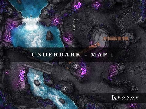 Underdark Battle Map 40x30 Dnd Encounter Digital Map Etsy