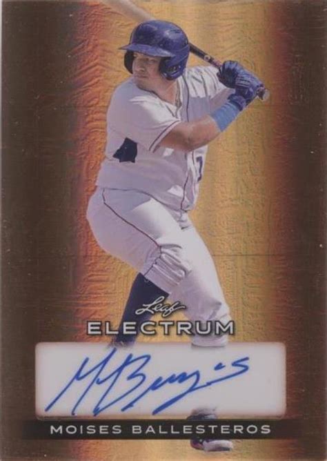 2024 Leaf Electrum Autographs Moises Ballesteros Ba Mb1 99 Au Rc For Sale Online Ebay