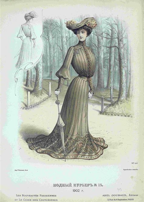 Модный курьер 1902 Edwardian Fashion 1900s Fashion Historical Fashion