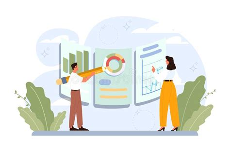 Business Analytics Financial Operation Optimization Strategy Development Stock Vector