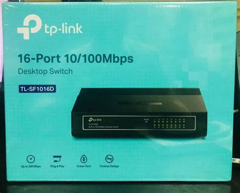 Tp Link Tl Sf1016d 16 Port 10100 Switch Lan Capable Black At ₹ 1450