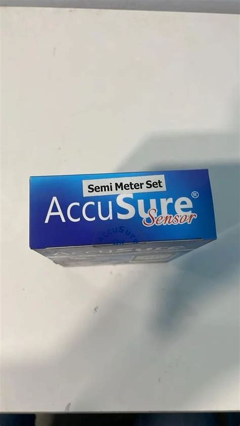 Accusure Ap10 Sensor Blood Glucose Monitor At ₹ 640box Accusure