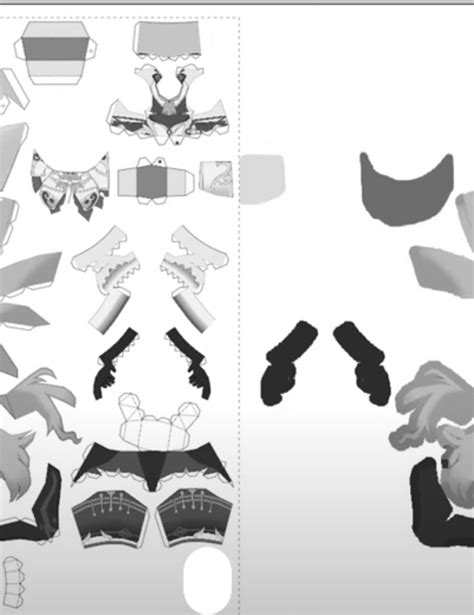 Papercraft Chibi Ganyu Genshin Impact