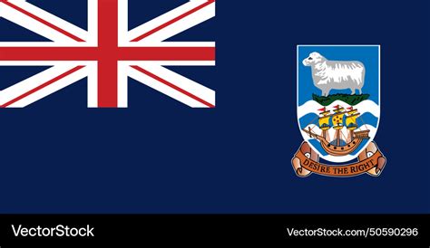 Falkland Islands Flag Royalty Free Vector Image