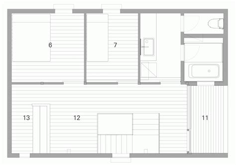 House In Mikage Contrasts White Surfaces With Exposed Wooden Beams