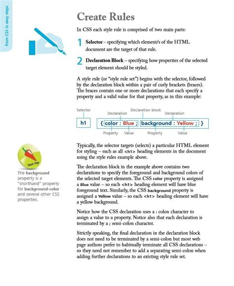 Creating Rules In Css