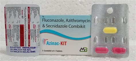 Fluconazole Azithromycin Secnidazole Kit Packaging Size 10x1x4 Tablets At ₹ 170 Strip Of 3