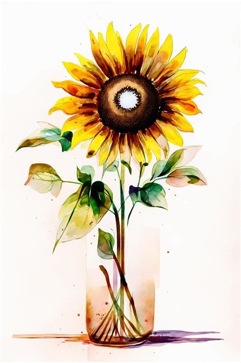 Whispers Of Serenity Sunflower In Soft Hues