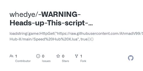 Github Whedye Warning Heads Up This Script Has Not Been Verified By