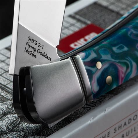 Sugar House Knife Syndicate Flying Goddess Cotton Candy Folding Knife