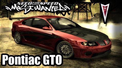 Nfs Most Wanted Pontiac Gto Tuning Youtube