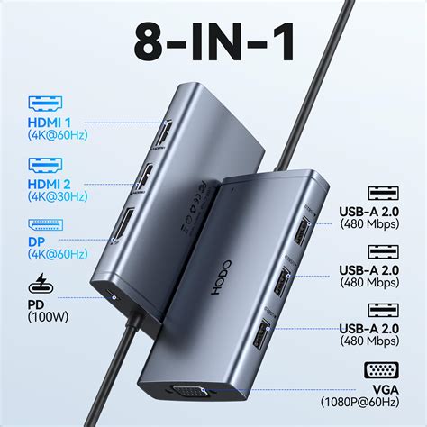 Mua Usb C Docking Station Dual Monitor Adapter For Dell Hp Laptop