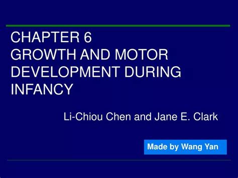 Ppt Chapter 6 Growth And Motor Development During Infancy Powerpoint Presentation Id3960401