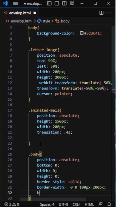 Css Envelop Opening Animation Nativeapp Code Coding Css Webdevelopment Software Html