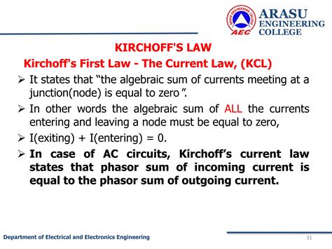 Electric Circuits And Network Theorems Ppt