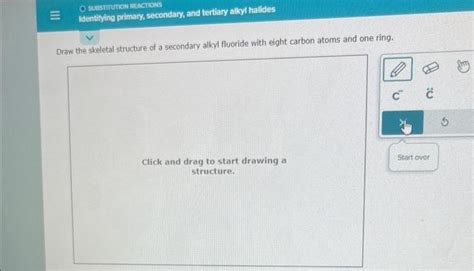 Solved Draw The Skeletal Structure Of A Secondary Alkyl