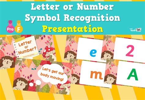 Letter Or Number Symbol Recognition Presentation Teacher Resources And Classroom Games