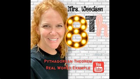 Pythagorean Theorem Real World Example YouTube
