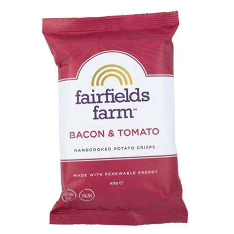 Fairfields Farm Crisps Bacon And Tomato Crisps Multiple Sizes Plantx Uk