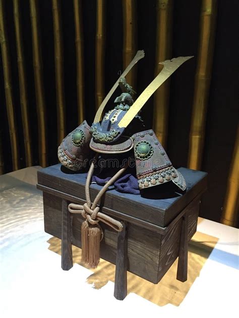 Samurai Helmet Kabuto Traditional Japanese Armour Editorial