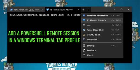 Add A Powershell Remote Session In Windows Terminal Rwindowsterminal