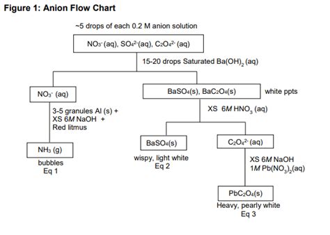 Qualitative Analysis Of Anions Flow Chart