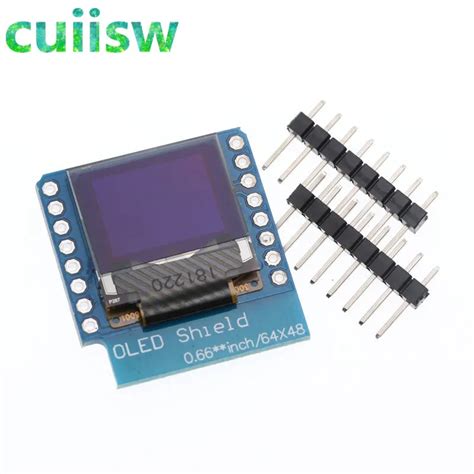 0 66 inch oled display module for wemos d1 mini esp32 module arduino
