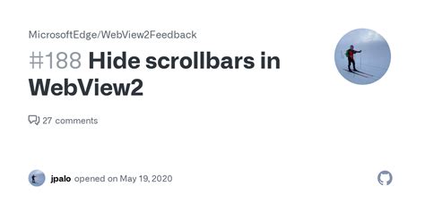 Hide Scrollbars In Webview2 · Issue 188 · Microsoftedge