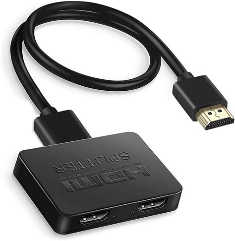 Купить Разветвитель HDMI 1 на 2 выхода, разветвитель HDMI 4K для двух ...