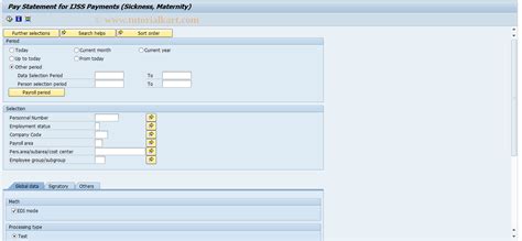 PC00 M06 RPLASMF10 SAP Tcode Pay Statement
