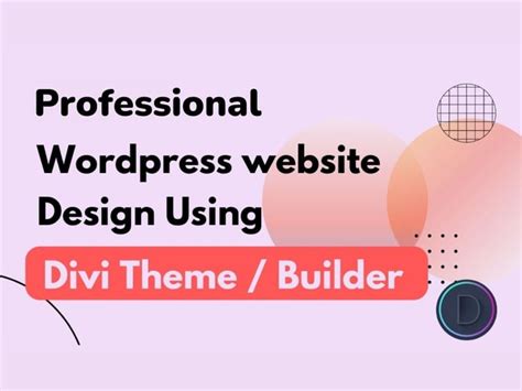 wordpress website using divi builder upwork