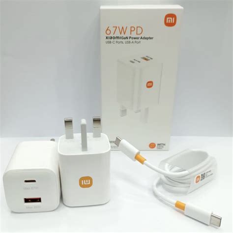 Xiaomi Mi Charger W Type C Original Turbo Charge Fast Charging Charger Adepter W Redmi Note