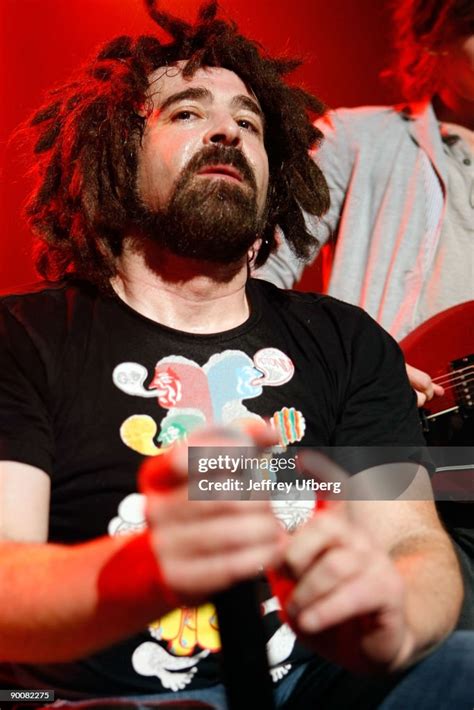 Lead Singer Of The Counting Crows Adam Duritz Performing As Part Of
