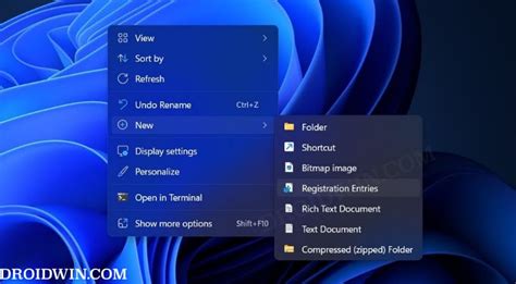 How To Create A New Registry File Via Right Click Menu Droidwin