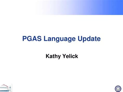 Ppt Pgas Language Update Powerpoint Presentation Free Download Id4584712