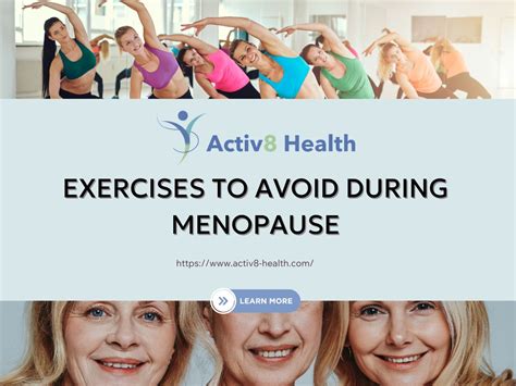 Exercises To Avoid During Menopause Activ8 Health