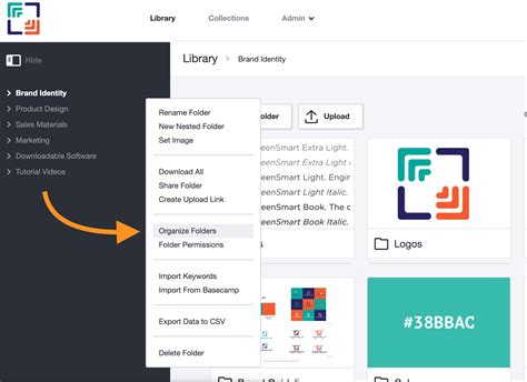 reorganizing the folder structure help center