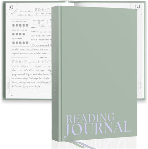 Reading Journal For Book Lovers Journals To Review 55 Books Ultimate Reader Kit