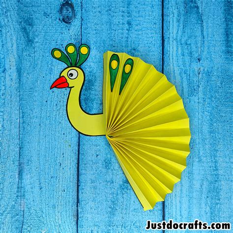 Paper Peacock Craft Free Pdf Printable Template Just Do Crafts
