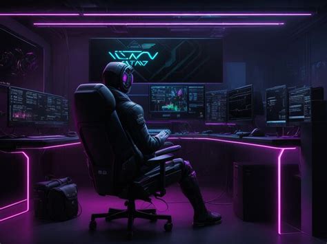 premium photo thief cyber ai hacker on city cyber futurehacking and malware concept hacker